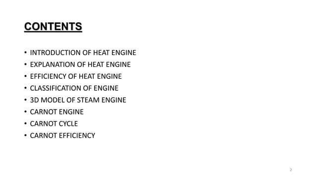 Thermodynamics heat engine | PPTX | Physics | Science