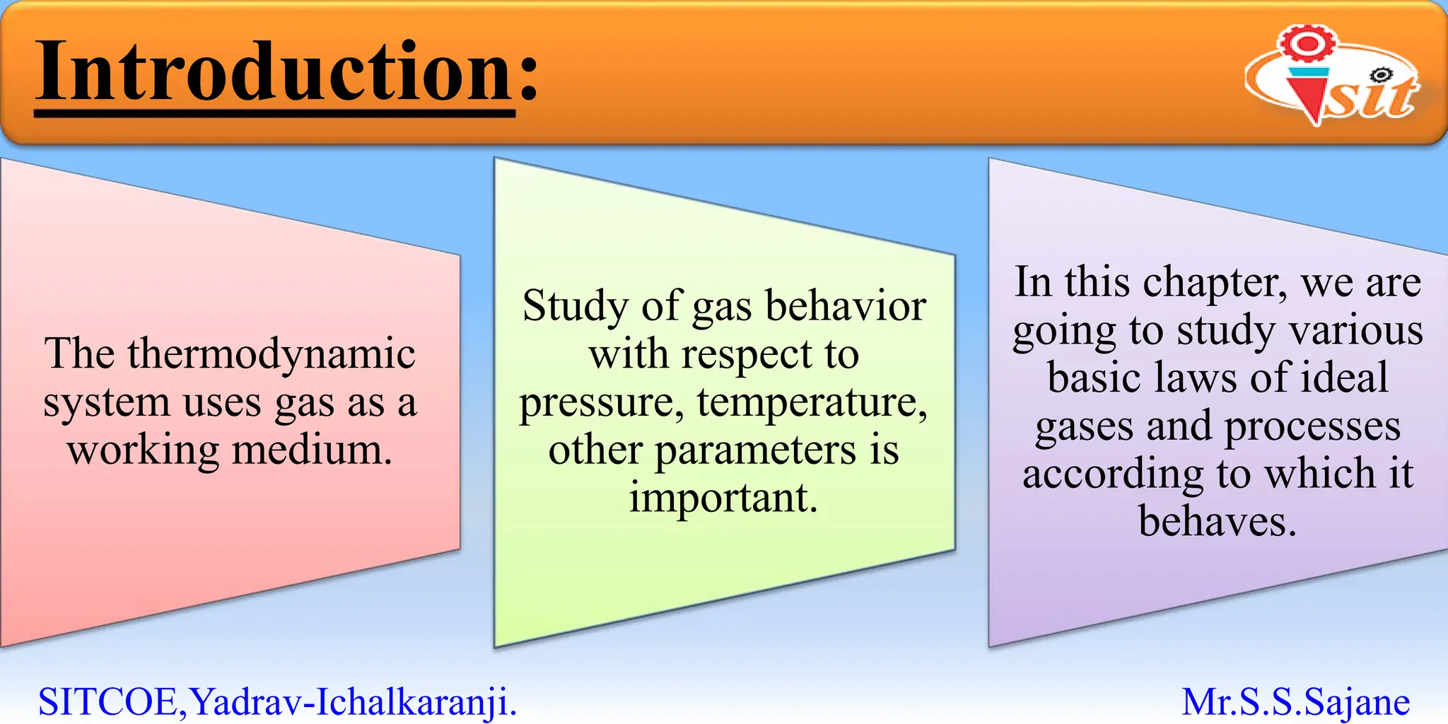 Thermodynamics & Heat Transfer - Chapter 2. Introduction to Gases & Gas ...