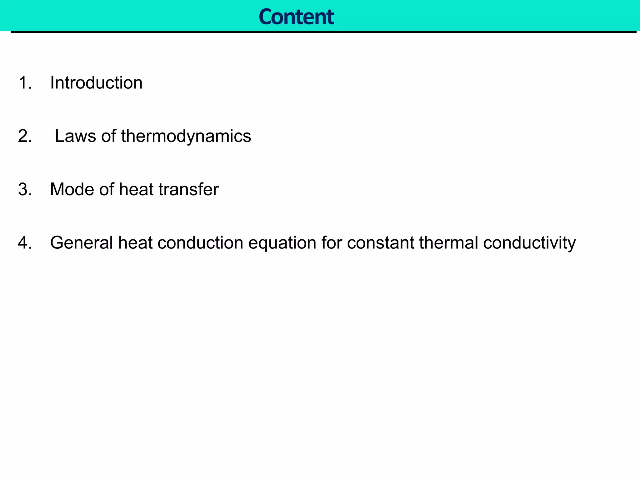 Thermodynamics, heat transfer, conduction equation | PDF