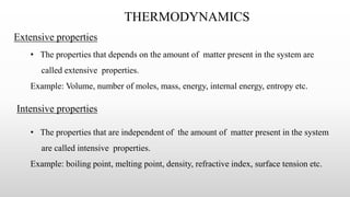 Thermodynamics introduction | PPTX