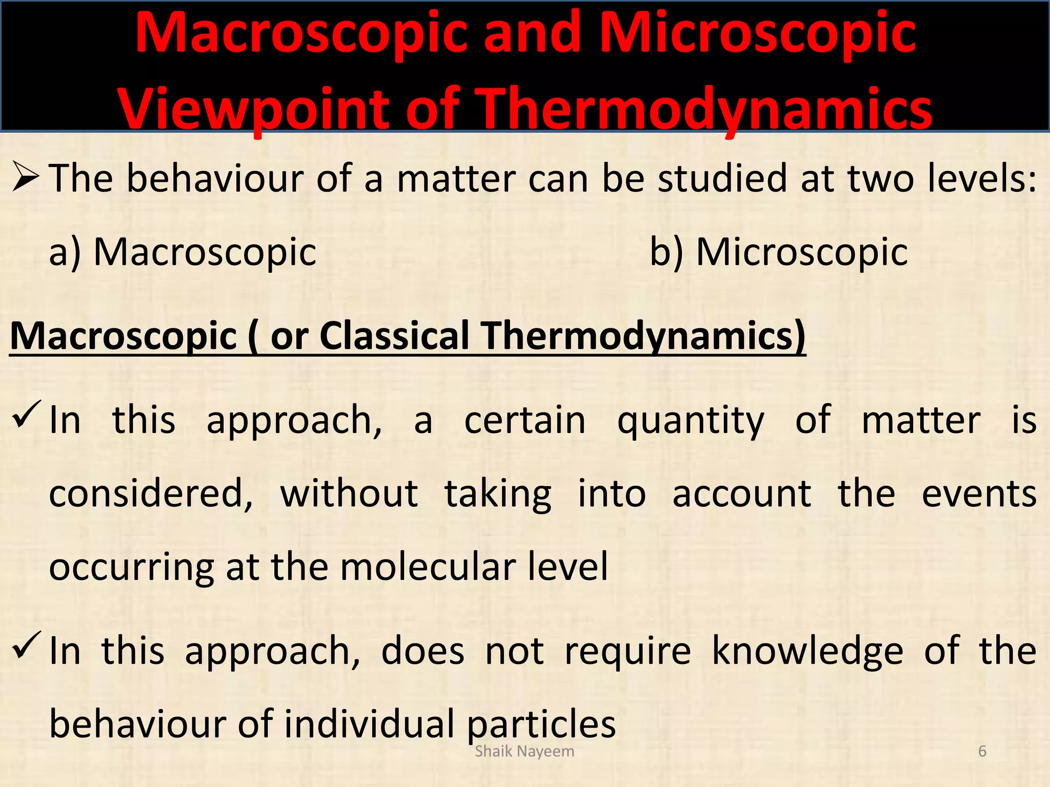 Thermodynamics introduction part 1 | PPTX