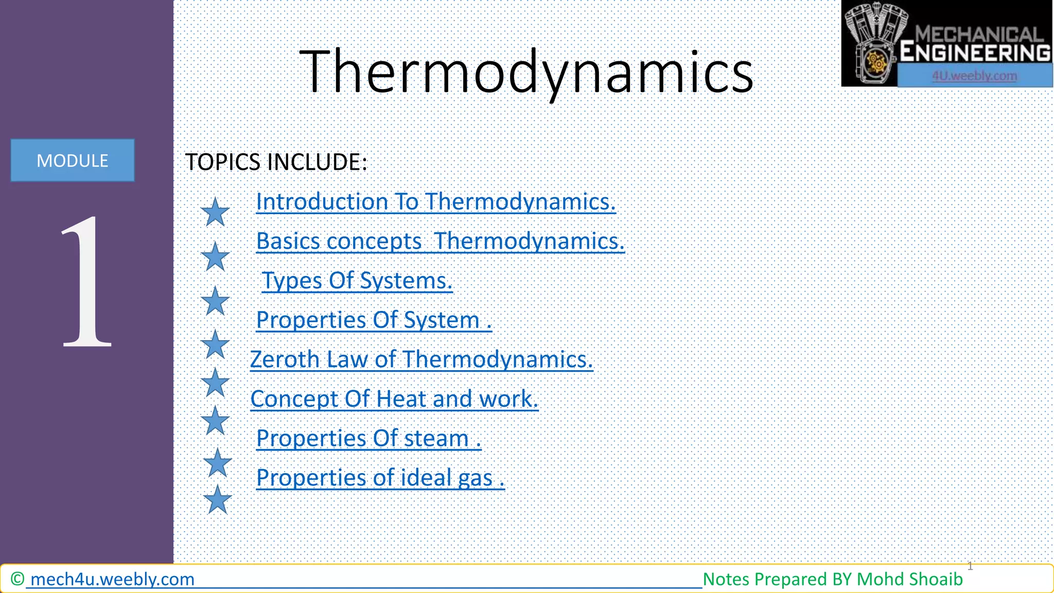 Thermodynamics Lectures Notes 1 | PPTX