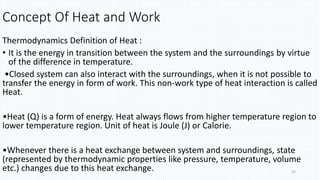 Thermodynamics Lectures Notes 1 | PPTX