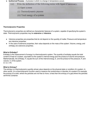 Thermodynamics note introduction, basic,laws of thermodynamics,exergy ...