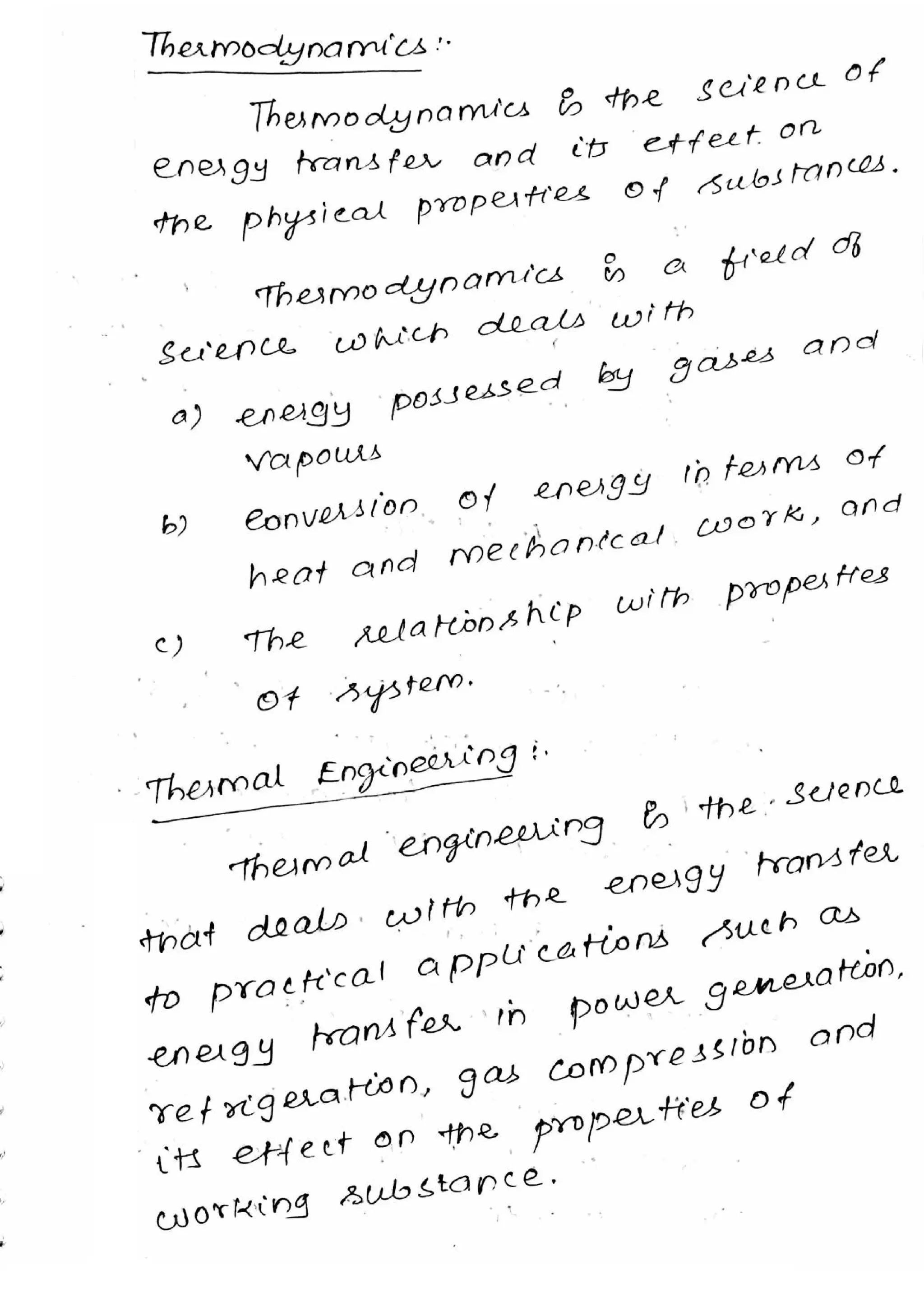 THERMODYNAMICS NOTES - HAND WRITTEN - unit - 1 - PART 1.pdf