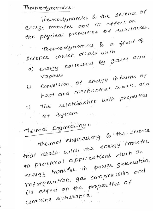 THERMODYNAMICS NOTES - HAND WRITTEN - unit - 1 - PART 1.pdf