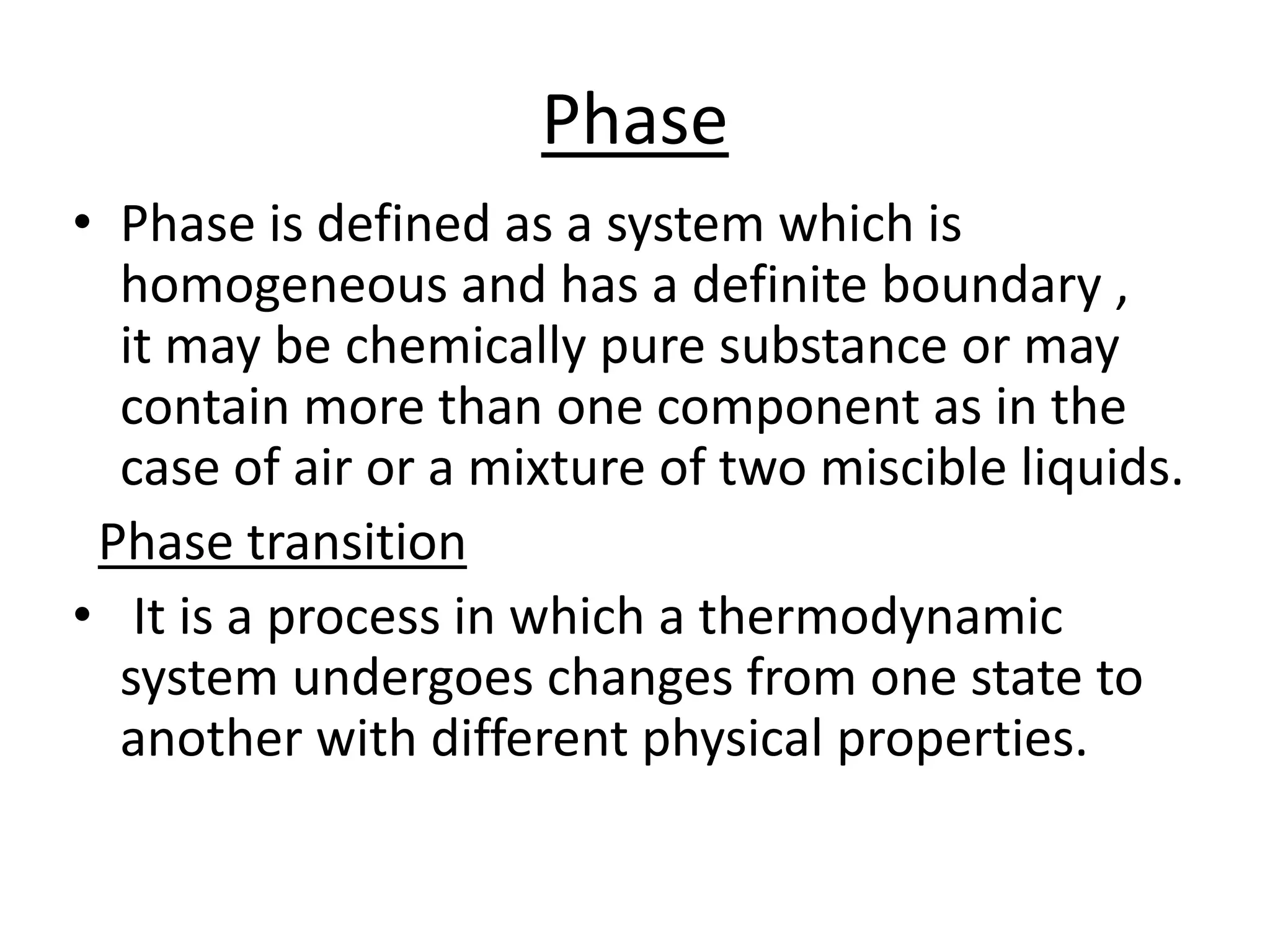 Thermodynamics of phase transitions akkamma | PPTX