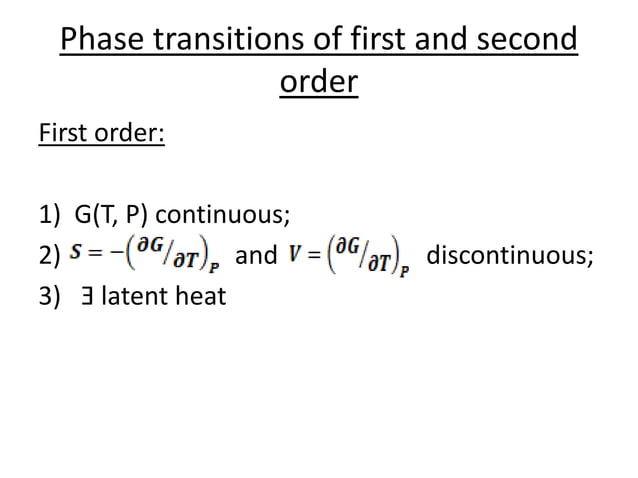 Thermodynamics of phase transitions akkamma | PPTX | Physics | Science