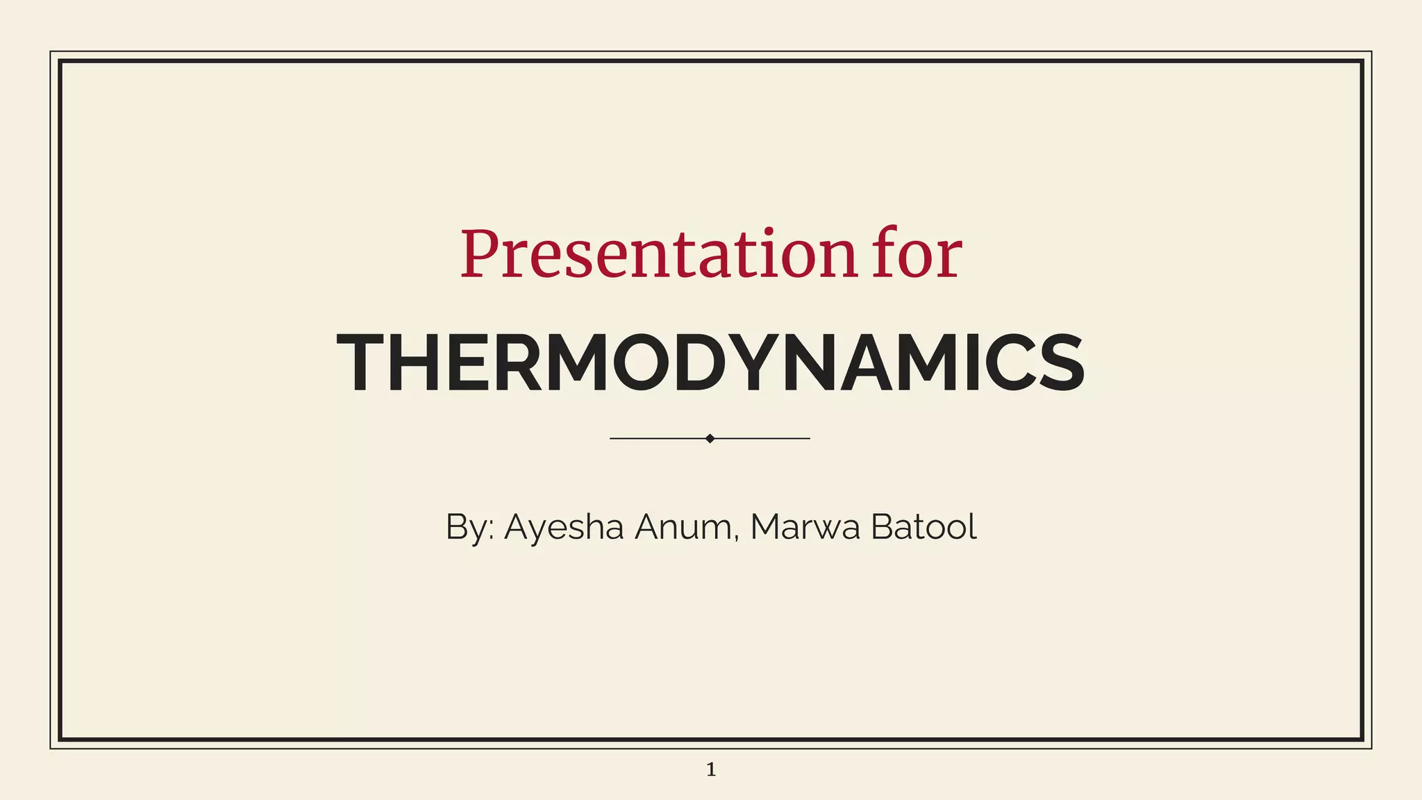 Work done by constant volume and pressure using PV diagram | PPTX
