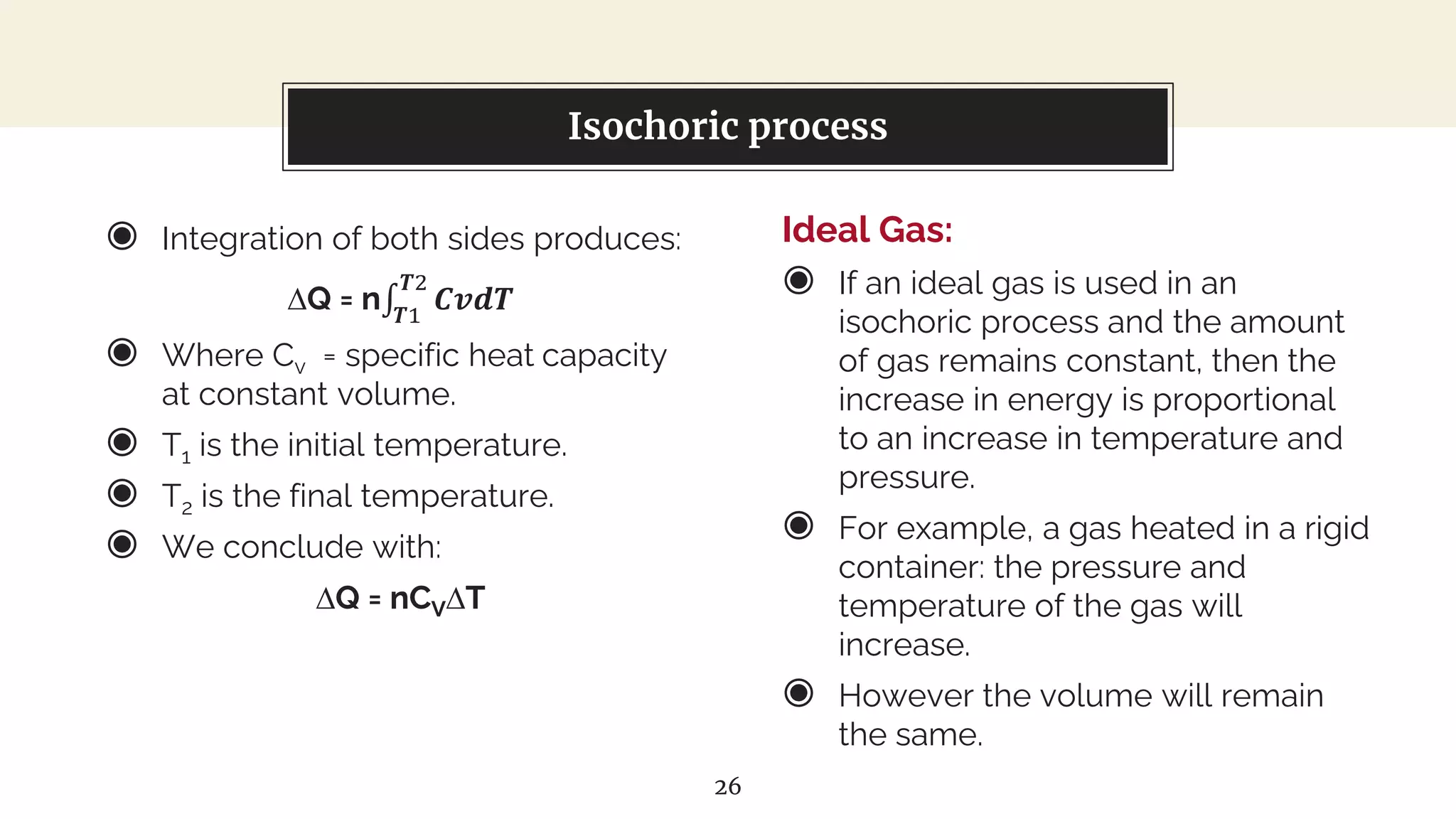Work done by constant volume and pressure using PV diagram | PPTX