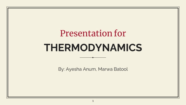 Work done by constant volume and pressure using PV diagram | PPTX ...
