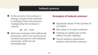 Work done by constant volume and pressure using PV diagram | PPTX