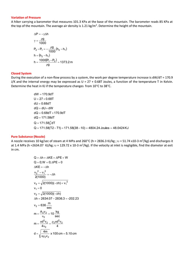 Thermodynamics problems | PDF | Chemistry | Science