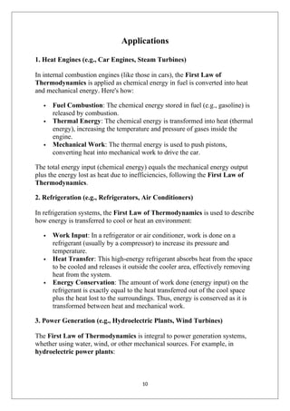 Thermodynamics Report of mechanical engineering | DOCX