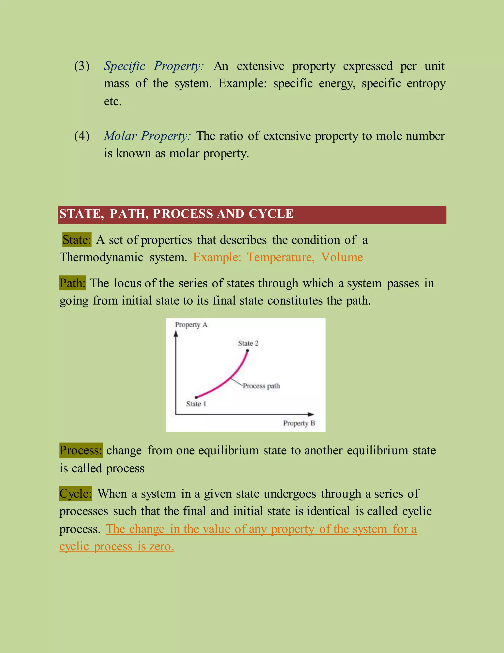 Thermodynamic systems and properties | DOCX