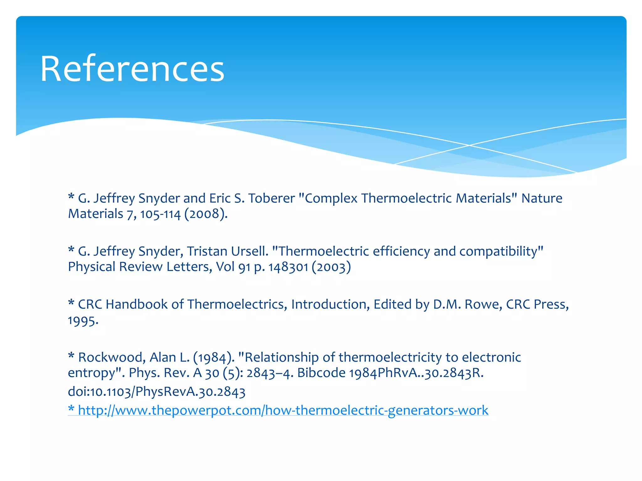 Thermo electric effect | PPTX