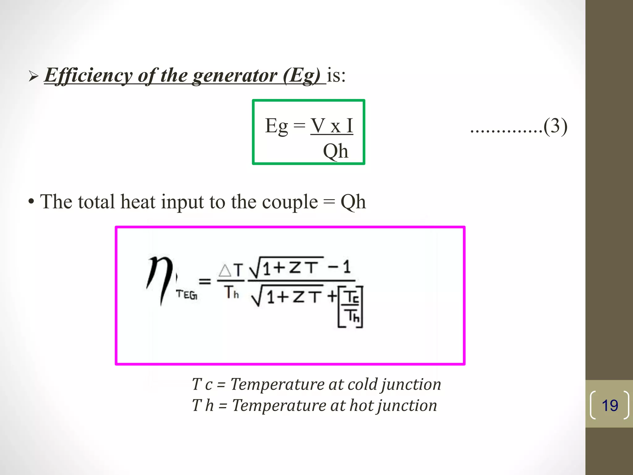 Thermoelectric generation using waste heat | PPTX