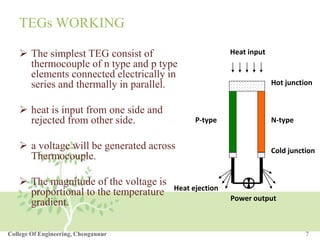Thermoelectric generator | PPTX