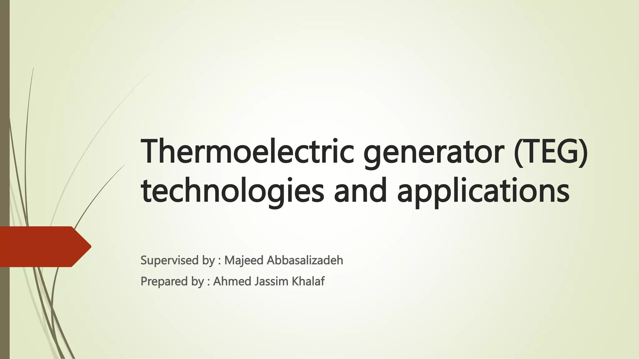 Thermoelectric generator .pptx