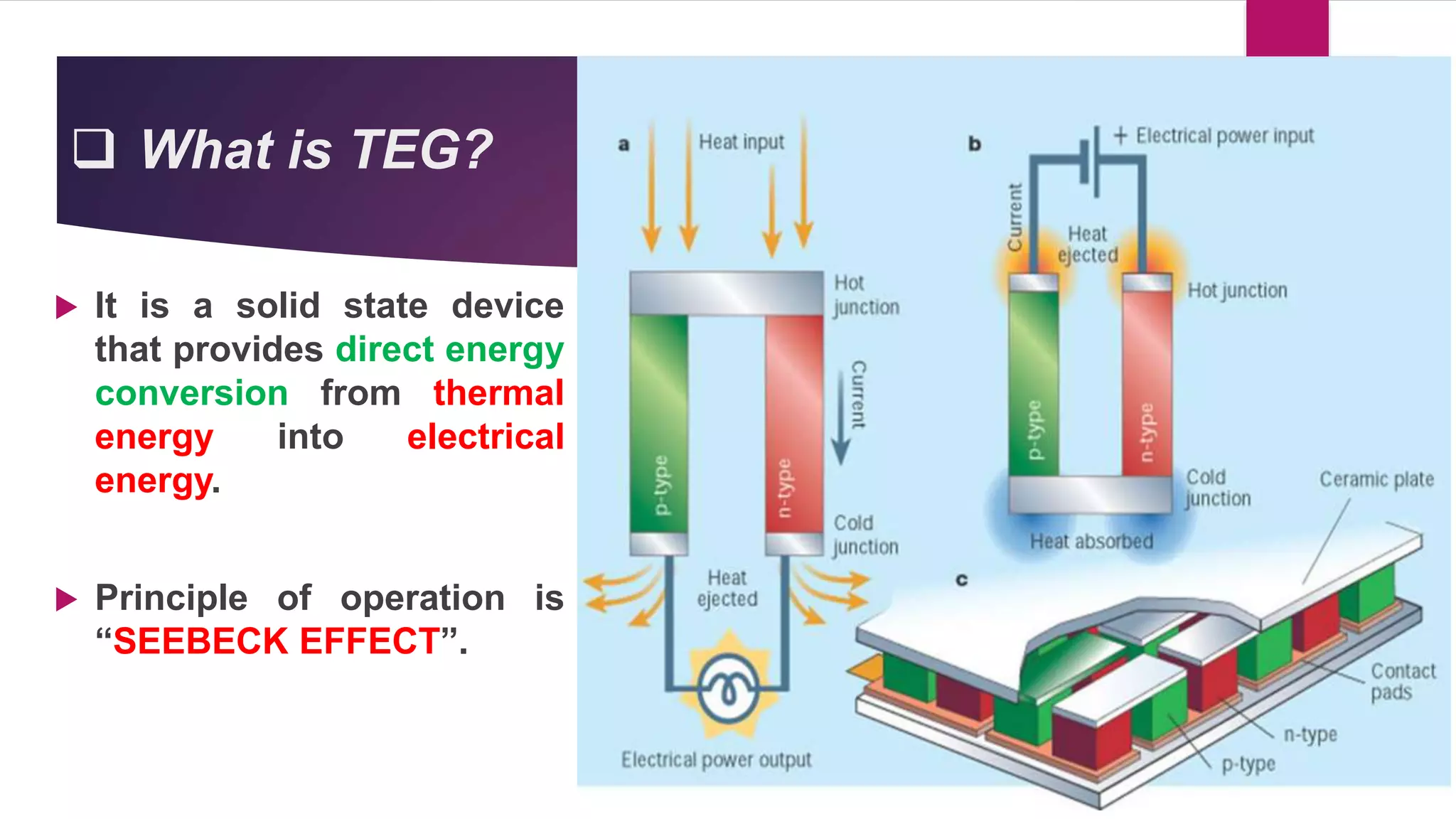 Thermo electric power generation | PPTX