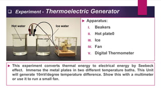 Thermo electric power generation | PPTX