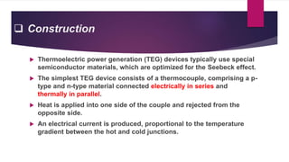 Thermo electric power generation | PPTX