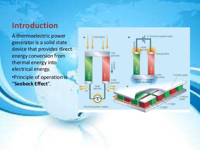 Thermoelectric power generator
