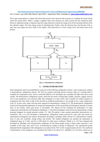 Thermoelectric Refrigeration System Running On Solar Energy | PDF