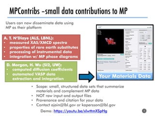 Application of the Materials Project database and data mining towards ...