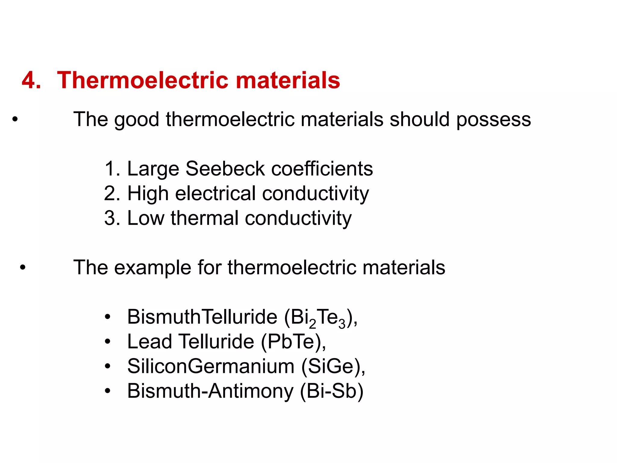 Thermoelectric and Thermionic Generators | PPTX