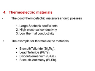 Thermoelectric and Thermionic Generators | PPTX