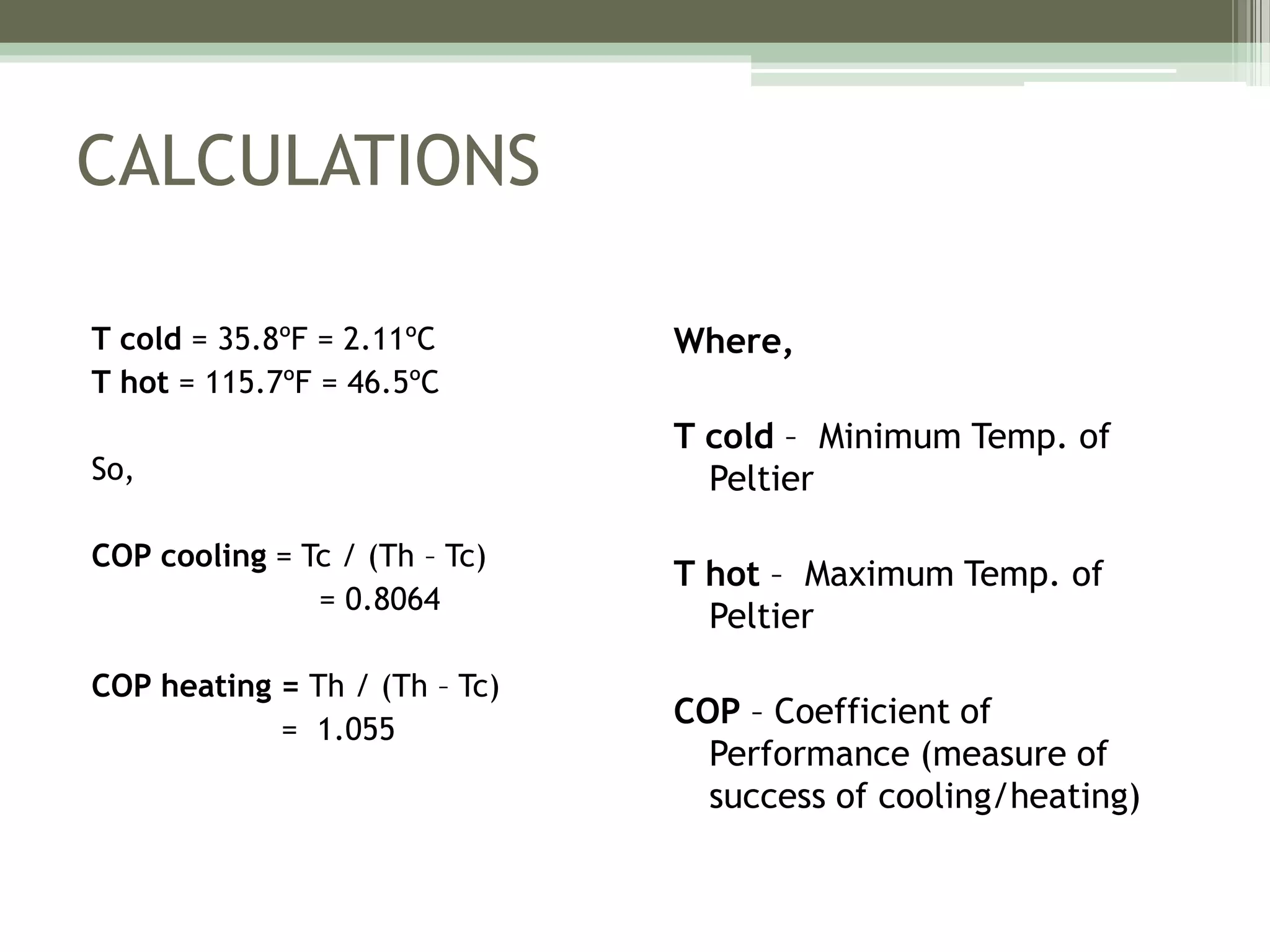 Thermoeletric Air Cooling System | PPTX