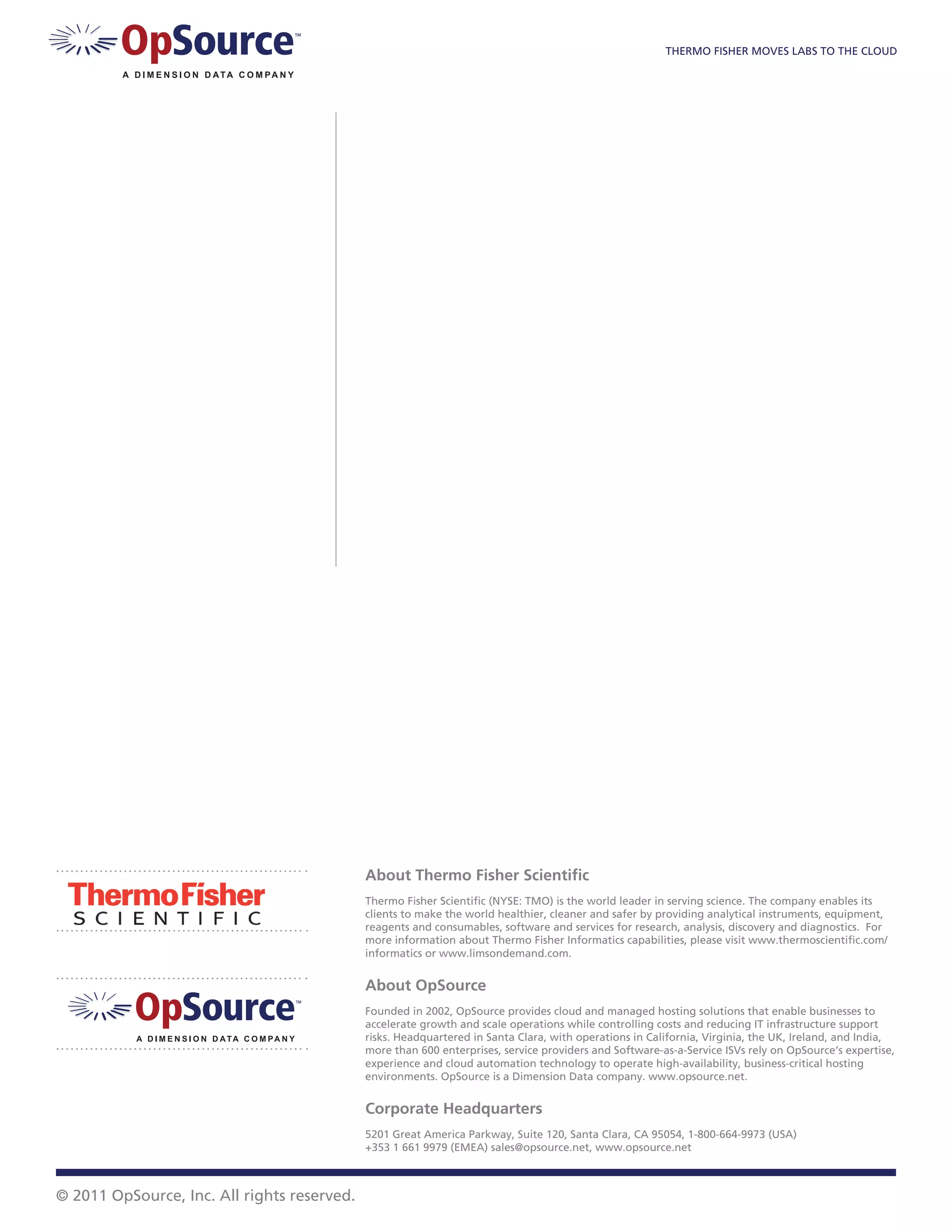 Case Study: Thermo fisher | PDF