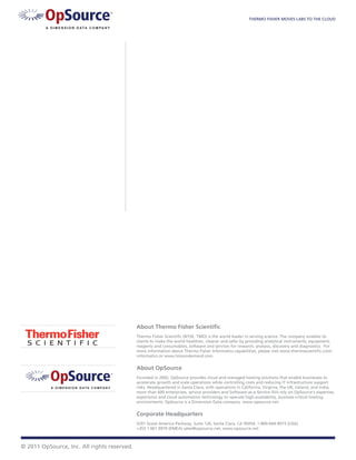 Case Study: Thermo fisher | PDF