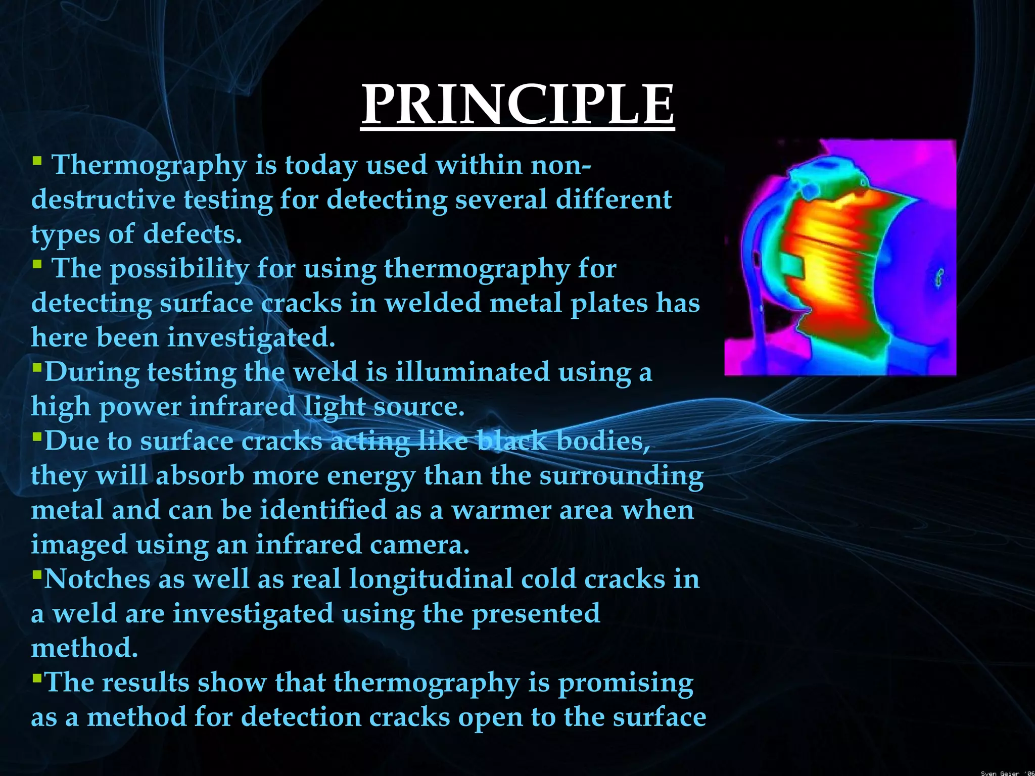 Surface Crack Detection In Welds Using Thermography Ppt