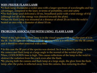 SURFACE CRACK DETECTION IN WELDS USING THERMOGRAPHY | PPT