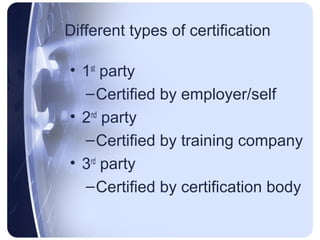 Thermography certification | PPT