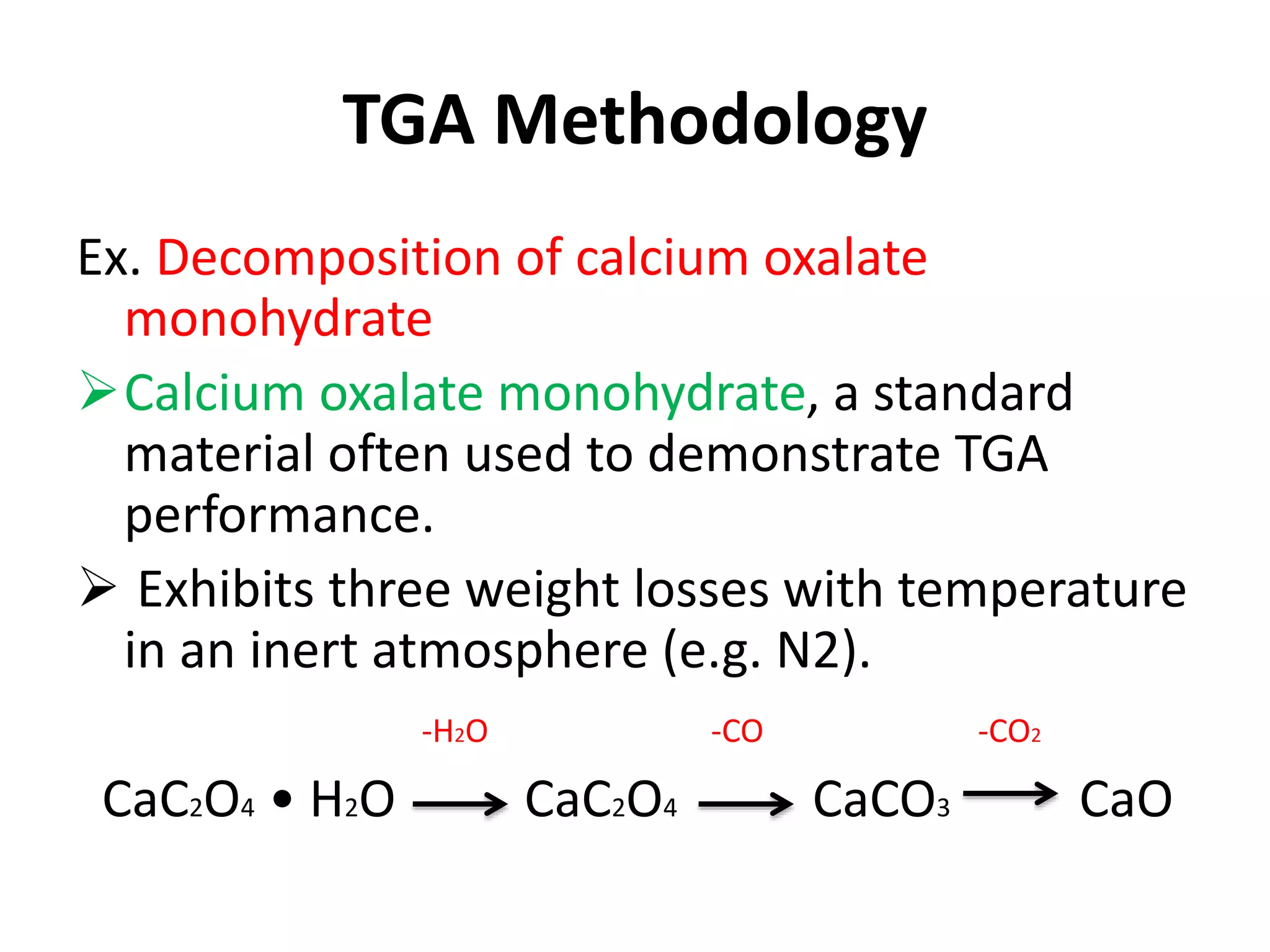 Thermogravimetric analysis - Pharmaceutical analysis | PPTX