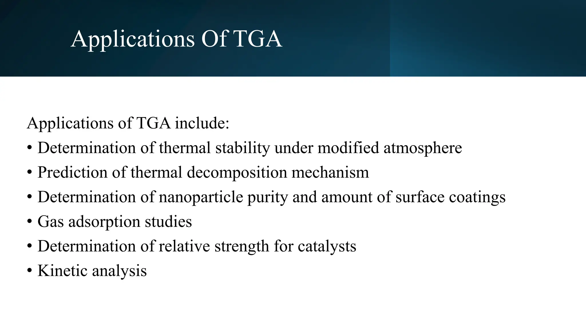 Thermogravimetric Analysis | PPTX