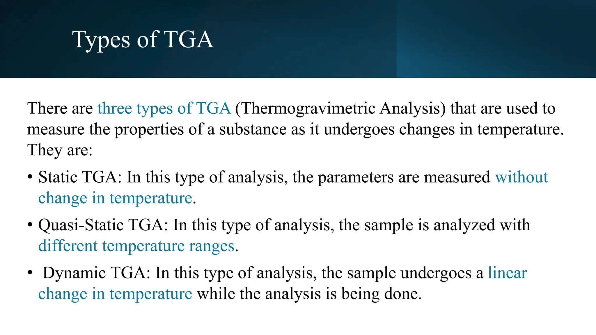 Thermogravimetric Analysis | PPTX