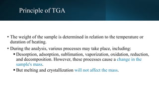 Thermogravimetric Analysis | PPTX