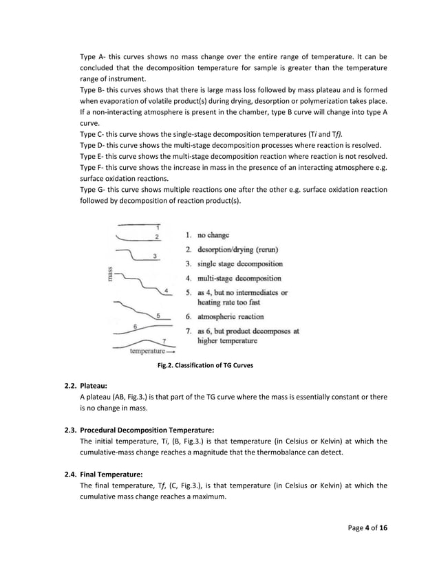Thermogravimetry Analysis (TGA) | PDF | Chemistry | Science