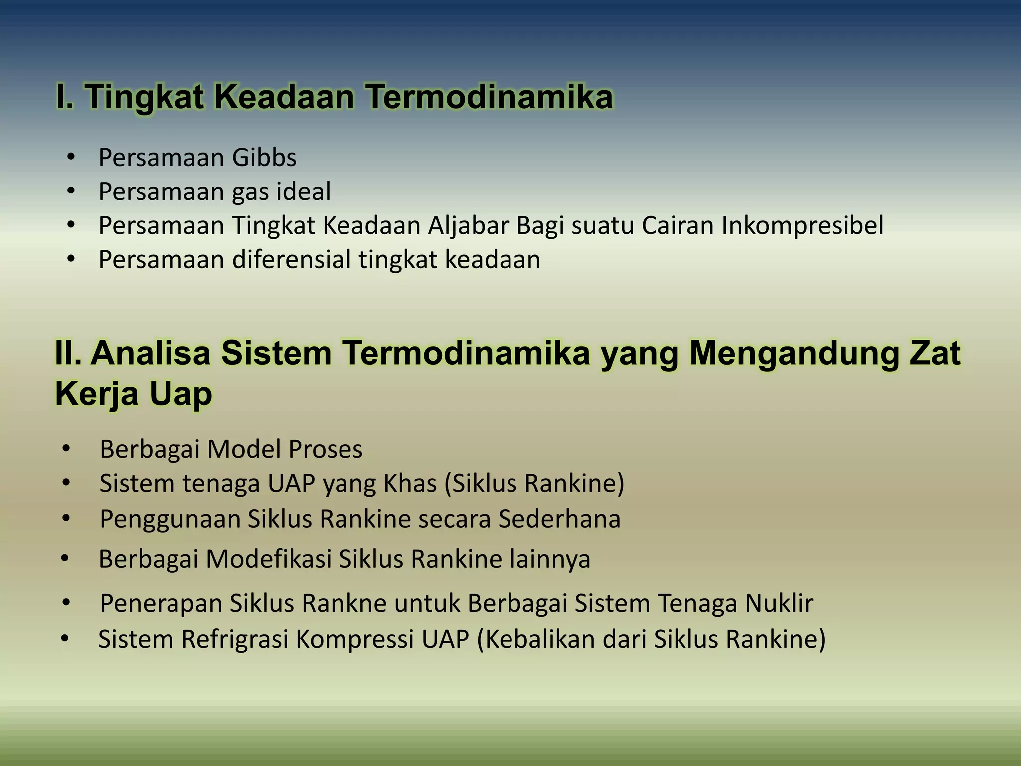 Termodinamika dasar 2.. | PPTX