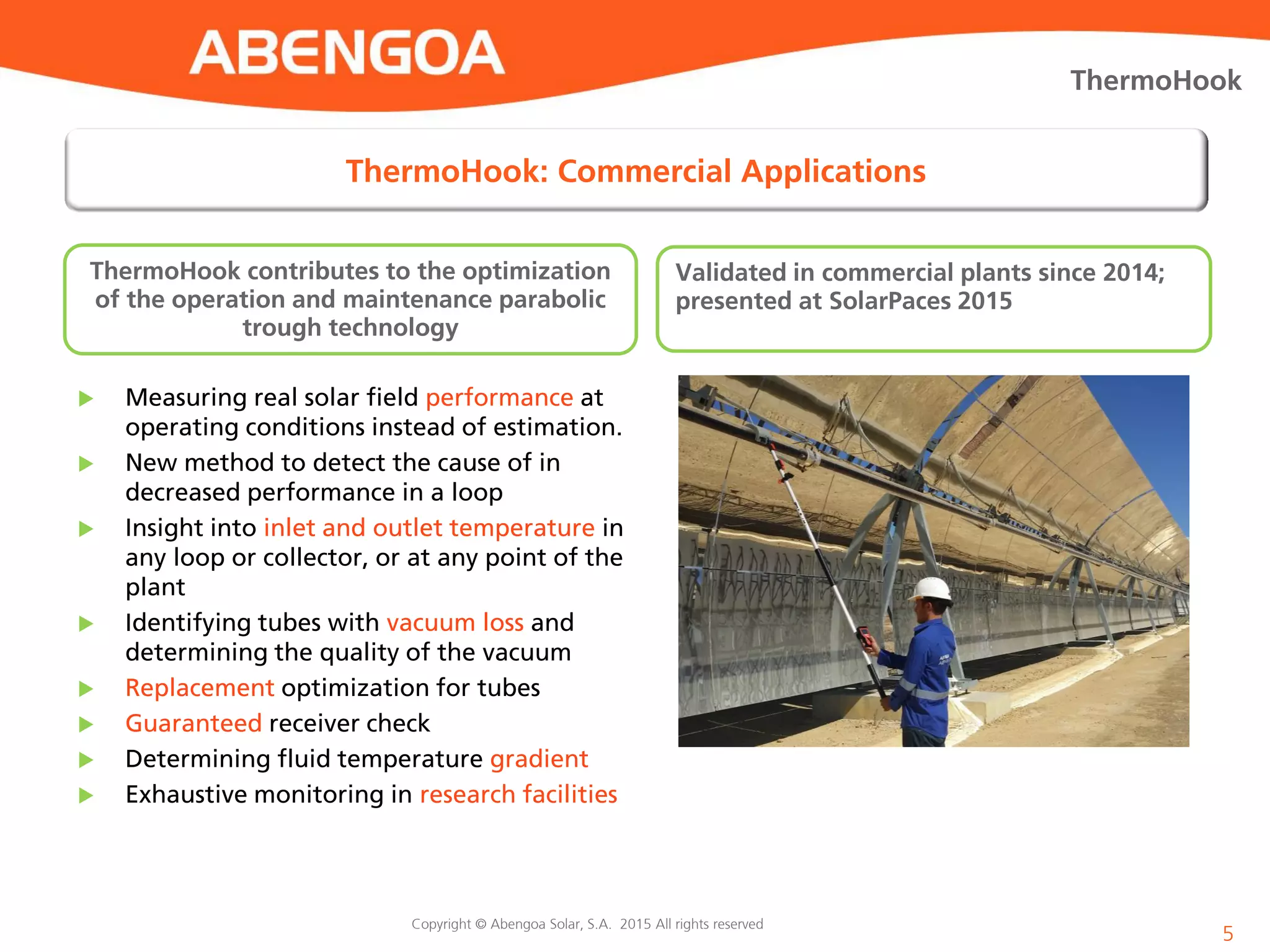 Thermohook: tool for parabolic trough collectors maintenance. | PDF