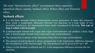 Thermionic and thermoelectric Energy conversion | PPTX