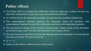 Thermionic and thermoelectric Energy conversion | PPTX