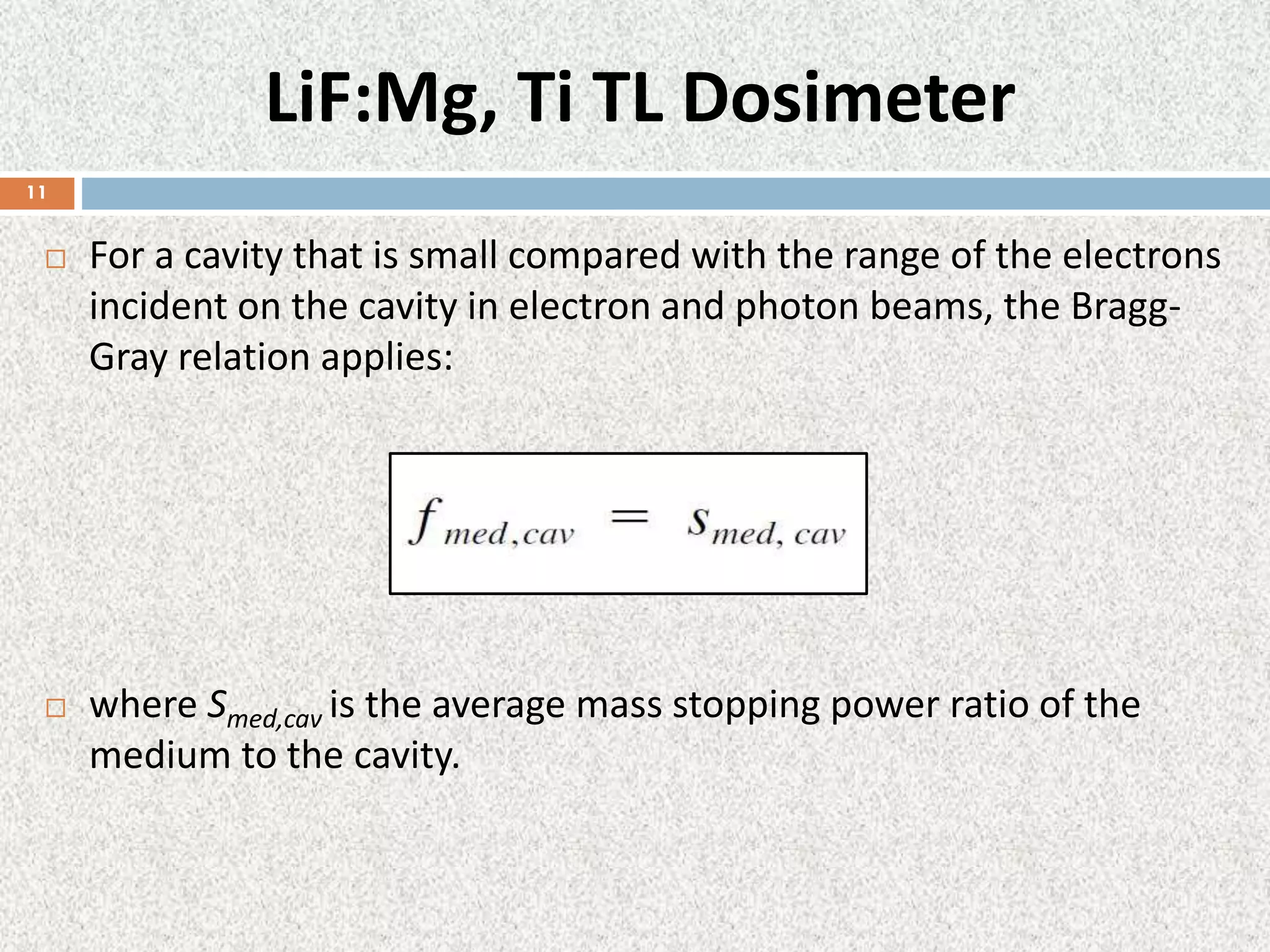 Thermoluminescent dosimetry (tld) | PPTX
