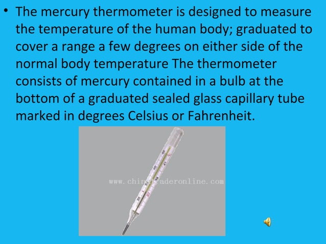 Thermometer | PPT | Chemistry | Science