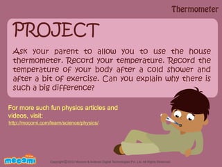 Facts about Thermometer - Mocomi.com