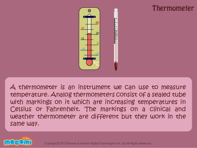Facts about Thermometer - Mocomi.com